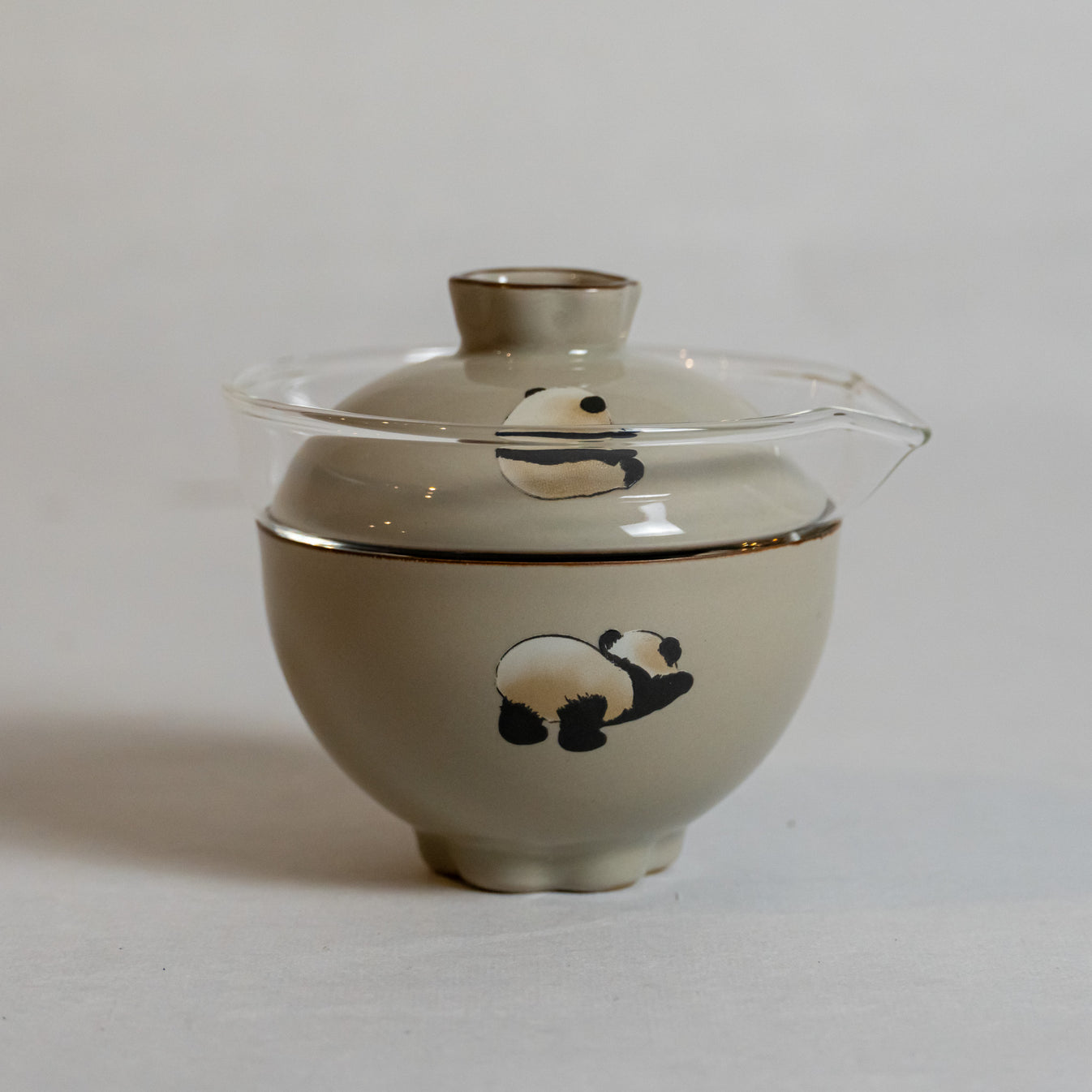 Artistic Panda Porcelain Tea Set | Hand-Painted & Portable - Raf ...