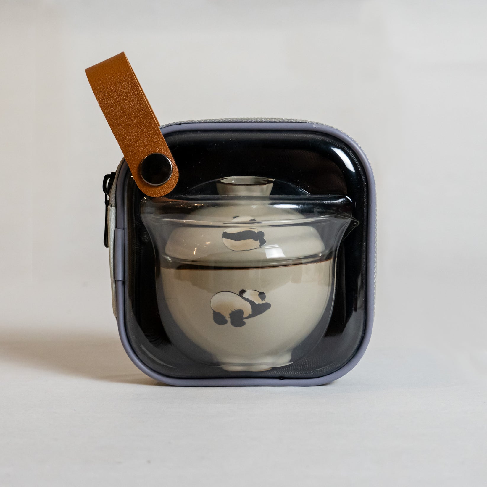 Artistic Panda Porcelain Tea Set | Hand-Painted & Portable - Raf ...